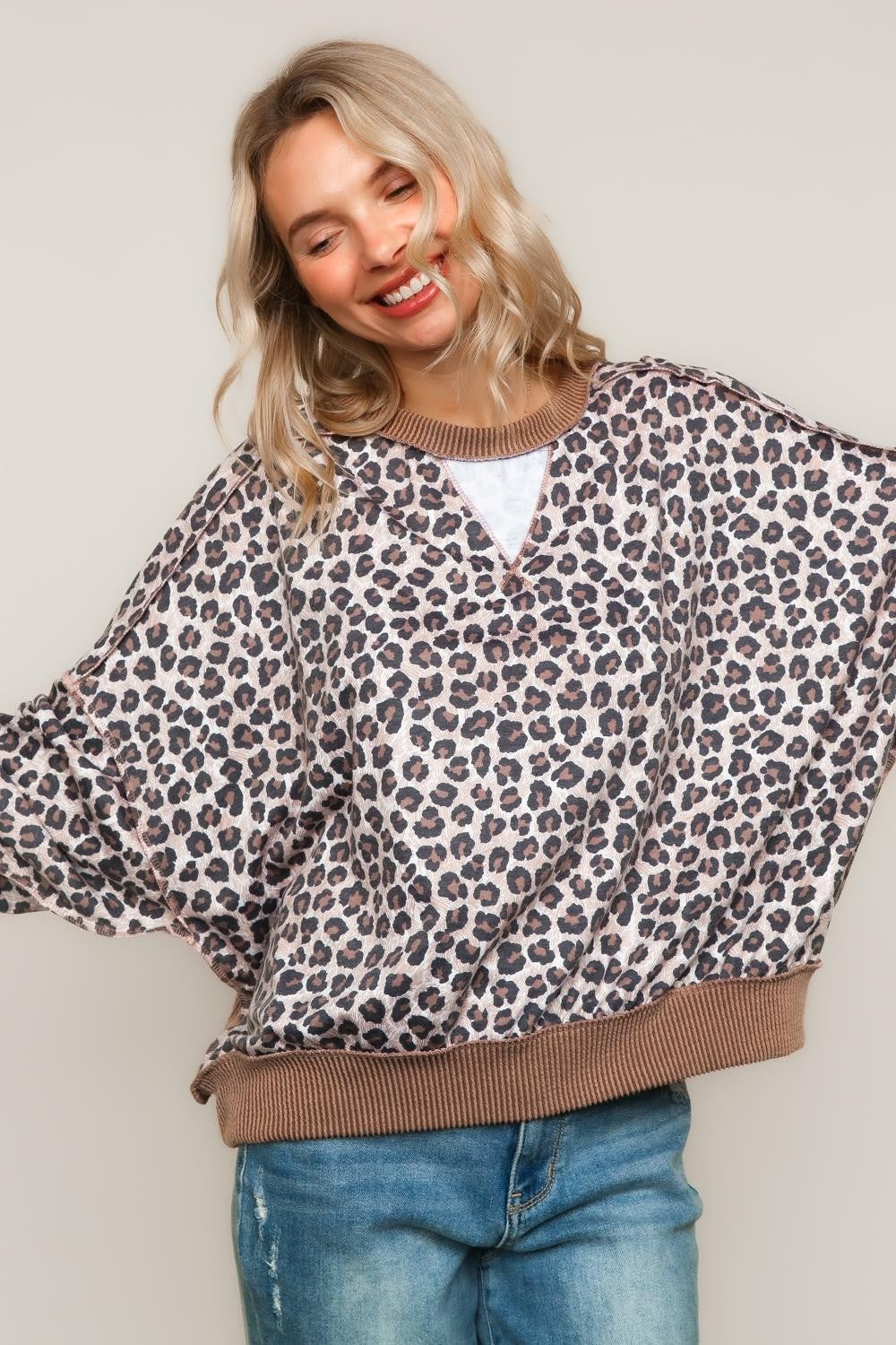 Triangle Animal Print Top – Pink Splash Boutique